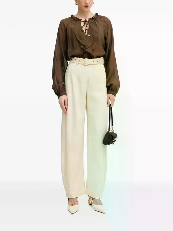 Guess Ruffled Tie-fastening Blouse