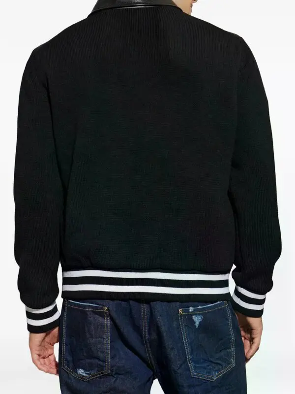 Dsquared2 Logo Patch Panelled Bomber Jacket