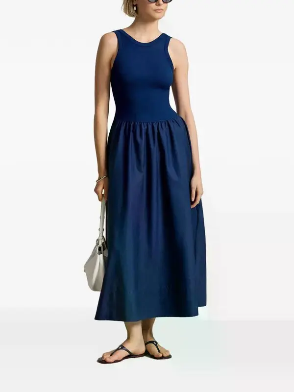 Polo Ralph Lauren Sleeveless A-line Maxi Dress - Blue