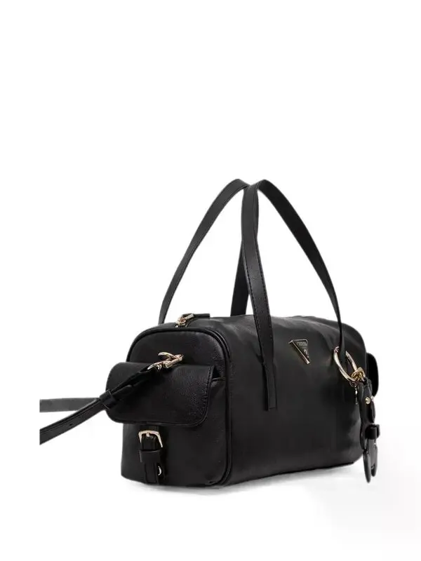 Guess Kassie Logo-plaque Shoulder Bag - Black