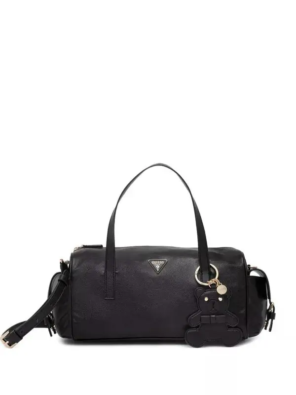 Guess Kassie Logo-plaque Shoulder Bag - Black