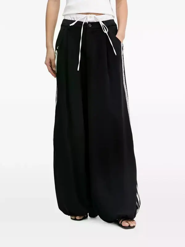ANIYE BY Sandy Side-stripe Track Pants - Black