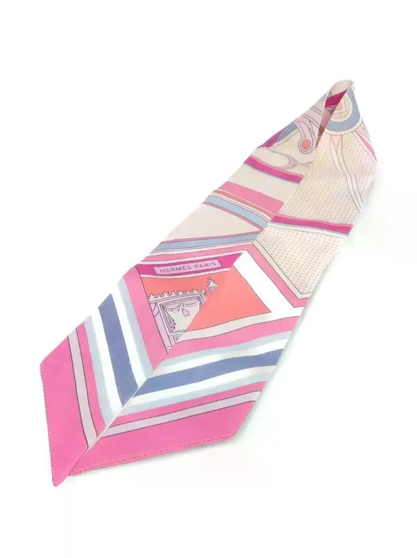 Hermès Graphic-print Scarf - Pink