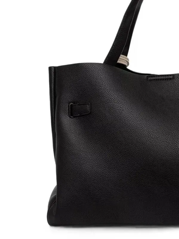 Dkny Logo Charm Pebbled Tote Bag