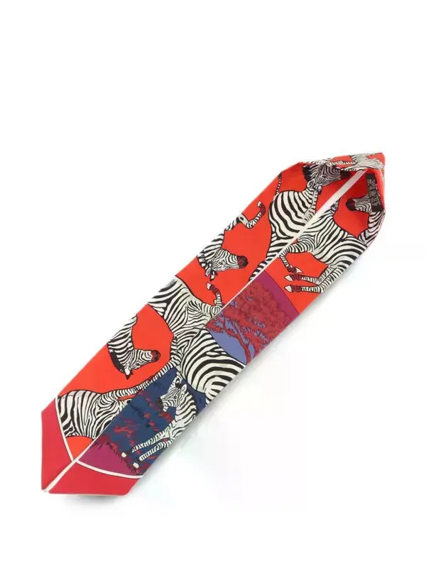 Hermès Twilly Zebra-print Scarf