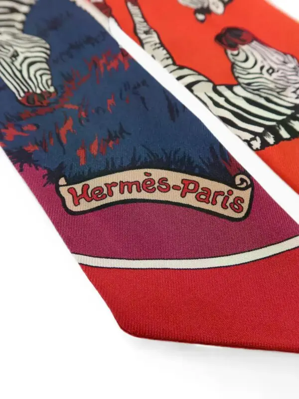 Hermès Twilly Zebra-print Scarf