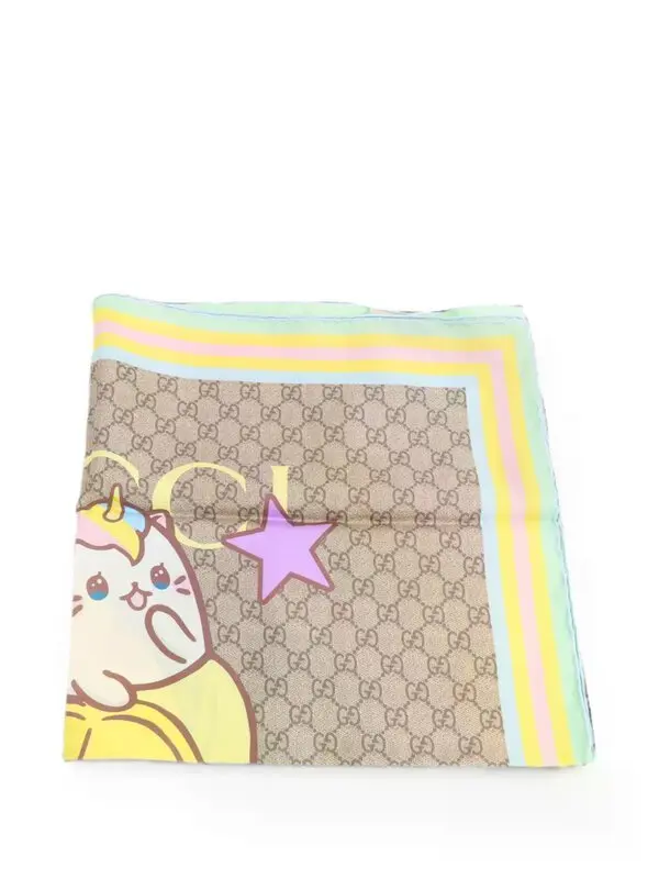 Gucci X Bananya Gg Scarf - Neutrals