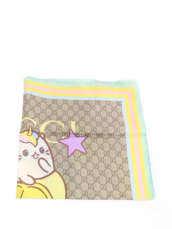 Gucci X Bananya Gg Scarf - Neutrals