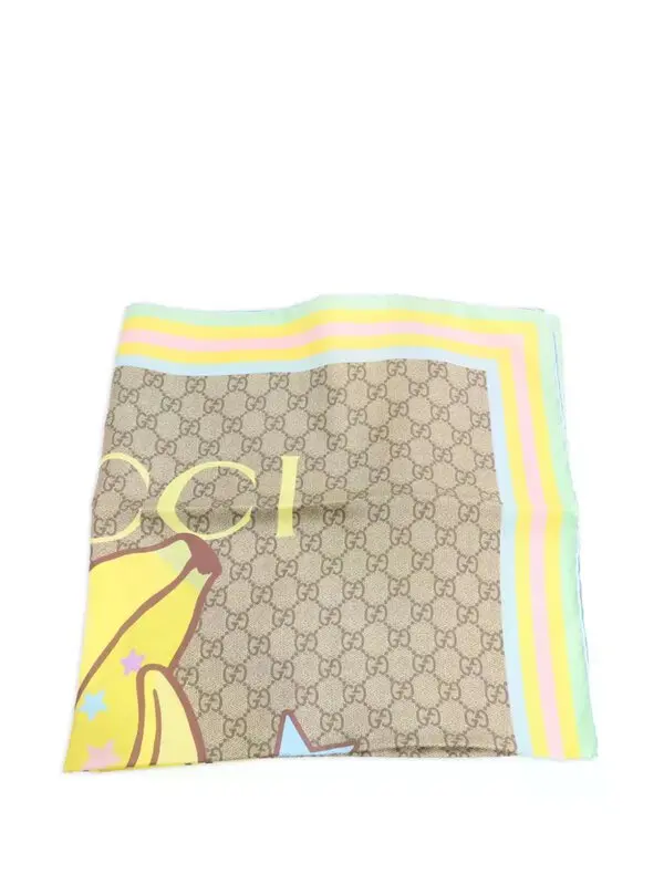 Gucci X Bananya Gg Scarf - Neutrals