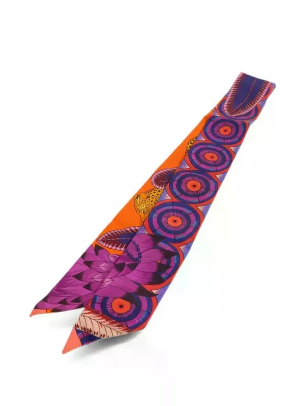 Hermès Twilly Animal-print Scarf