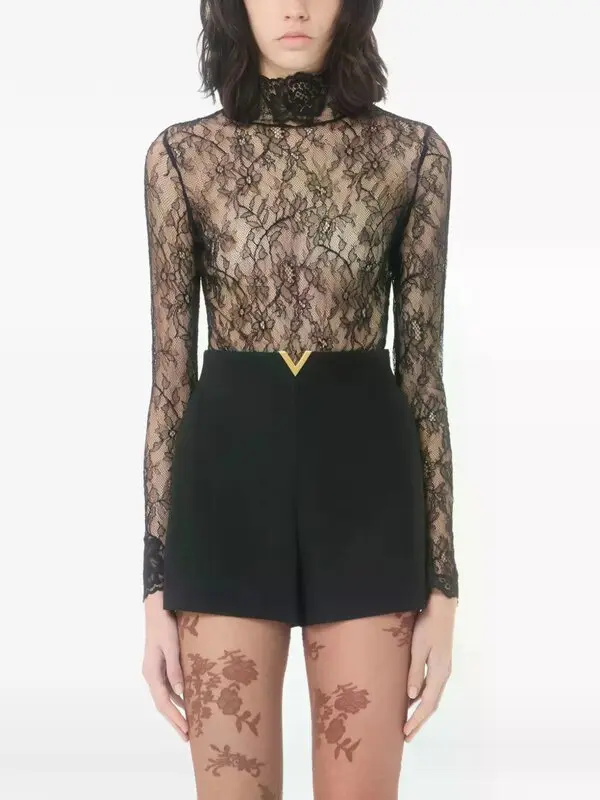 Valentino Garavani Floral Lace Body - Black