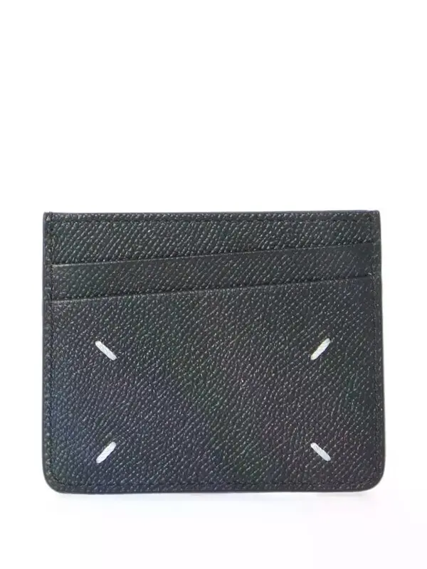 MAISON MARGIELA Four Stitches Leather Cardholder - Black