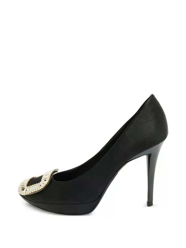 ROGER VIVIER Limelight Crystal-embellished Pumps - Black