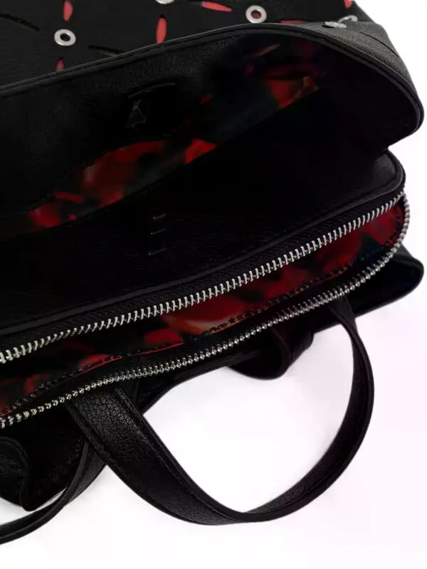Desigual Eyelet Embellished Studded Backpack
