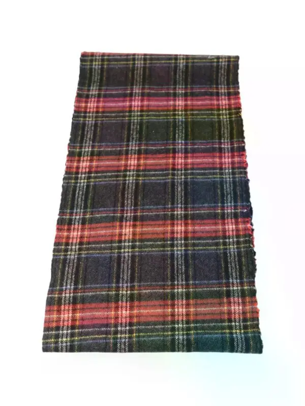 COACH VINTAGE Tartan-check Fringed Scarf