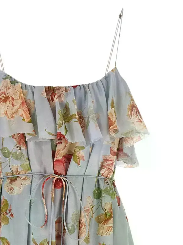 Zimmermann Roselight Frill Maxi Dress