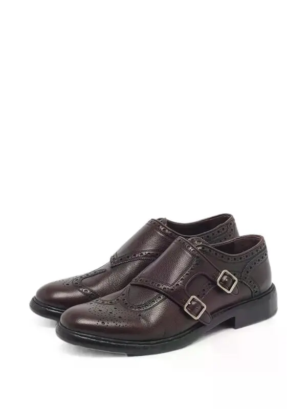 Burberry Delmar Double-buckle Monk Shoes