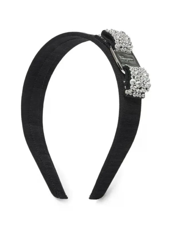 FERRAGAMO Vara Bow Crystal-embellished Headband