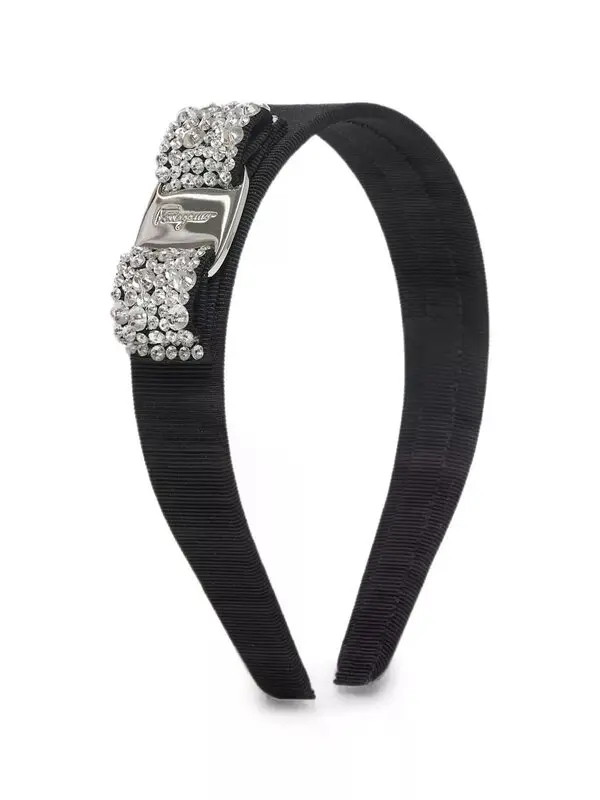 FERRAGAMO Vara Bow Crystal-embellished Headband