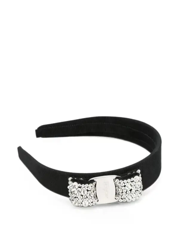 FERRAGAMO Vara Bow Crystal-embellished Headband