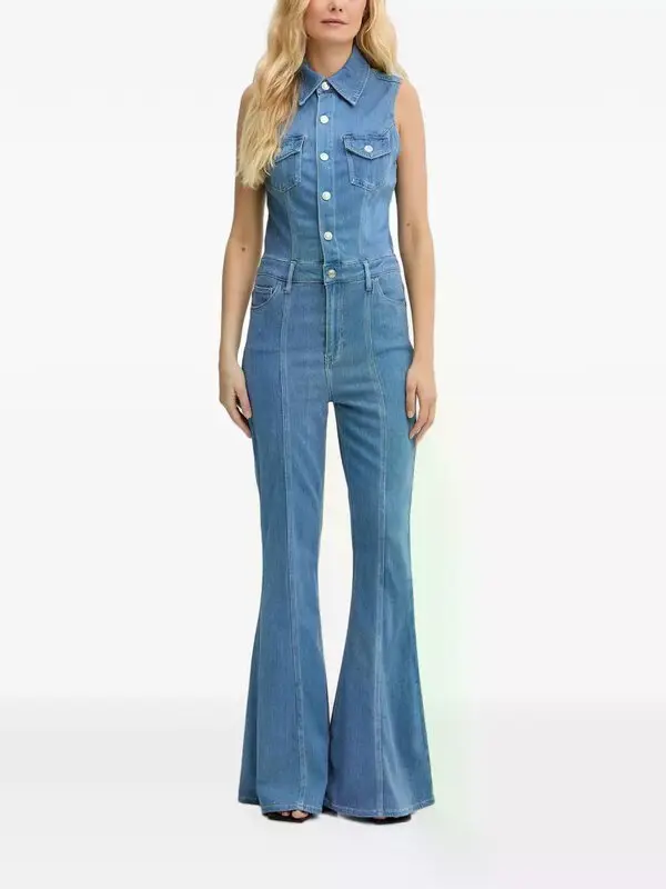 Guess Sleeveless Flared Jumpsuit