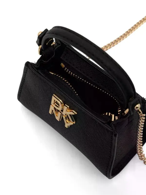 Dkny Micro Foster Logo-plaque Chain-link Mini Bag