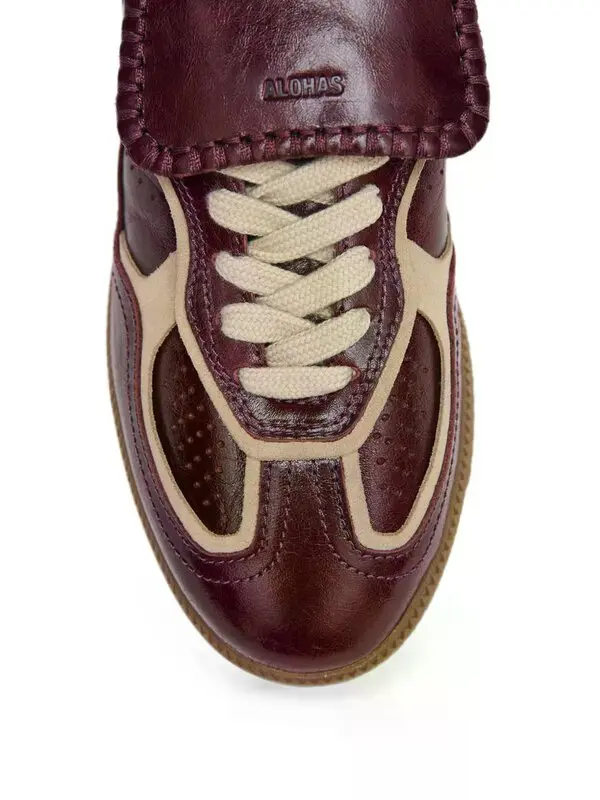 ALOHAS Tb.490 Club Patent Leather Sneakers - Red