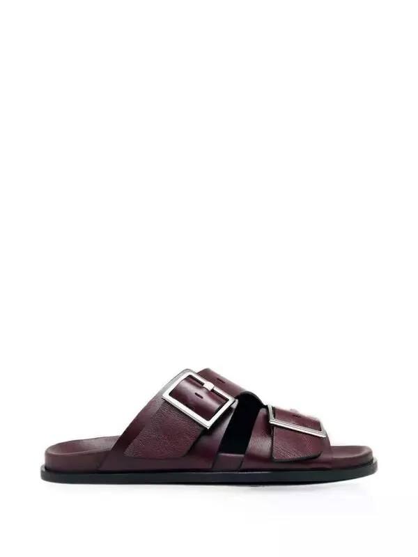ALOHAS Alba Rift Buckle Sandals - Red