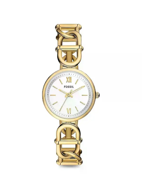 Fossil Carlie Chain-link 30mm Watch - Silver