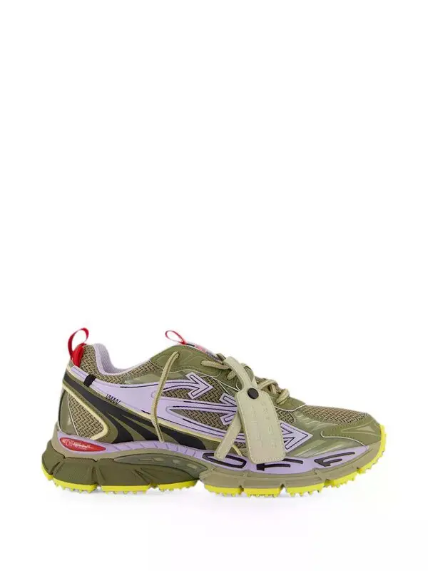 Off-White Be Right Back" Panelled Sneakers - Green