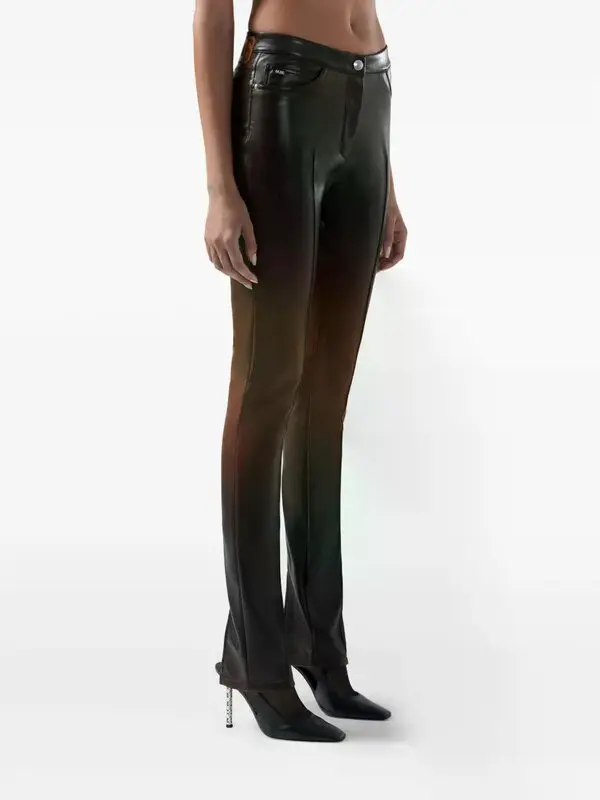 Gcds Logo-patch Split-hem Trousers