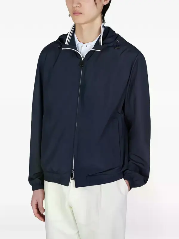 Paul & Shark Hooded Microfiber Jacket