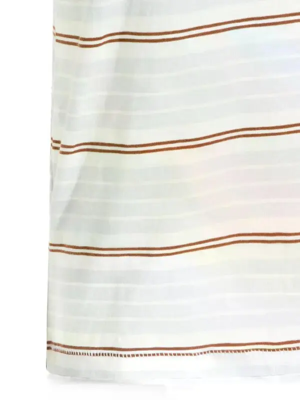 Rag & Bone Horizontal Stripe Short Sleeve T-shirt - White