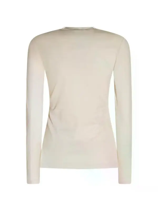 Fabiana Filippi Long-sleeve V-neck T-shirt - Neutrals