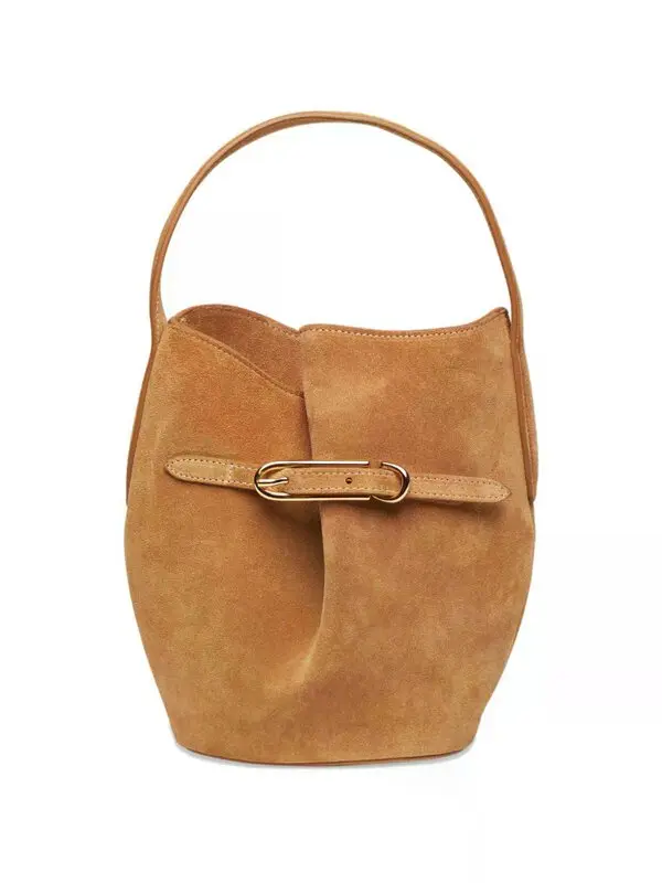 LIFFNER Belted Suede Bucket Bag