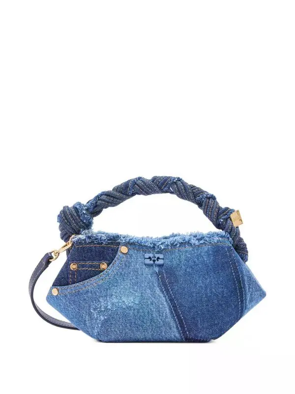 GANNI Frayed Handle Tote Bag