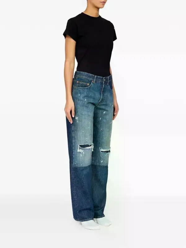 MAISON MARGIELA Patchwork Barrel-leg Jeans