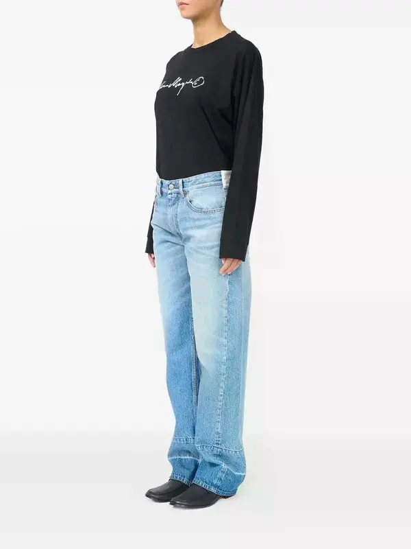 MAISON MARGIELA Straight-leg Jeans With White Yoke
