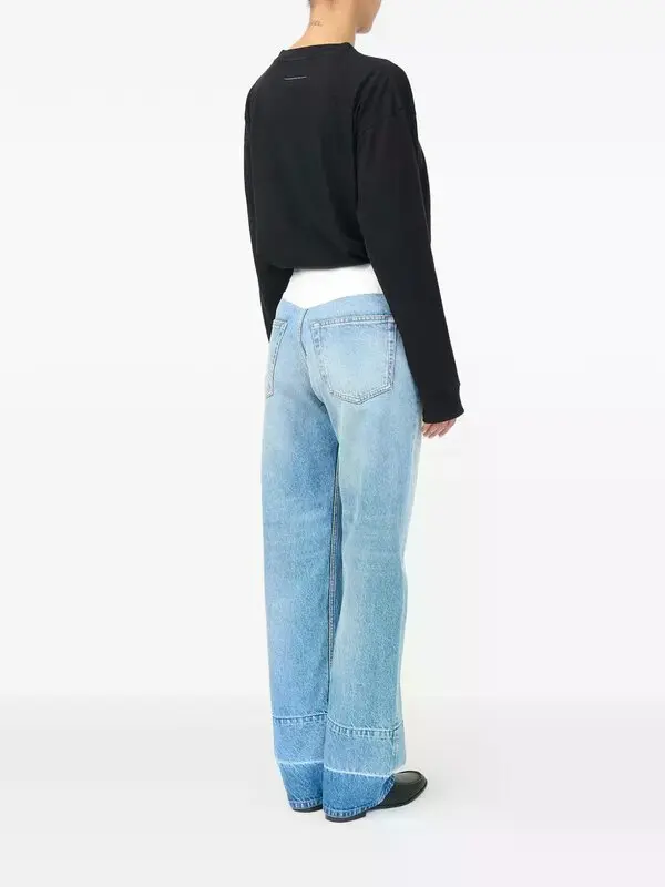 MAISON MARGIELA Straight-leg Jeans With White Yoke