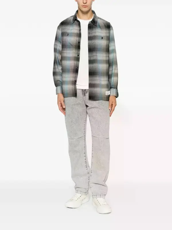 REPLAY Panelled Acid Wash Jeans
