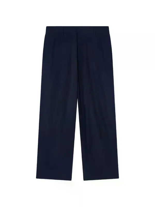 Giorgio Armani Navy Tailored Straight-leg Trousers