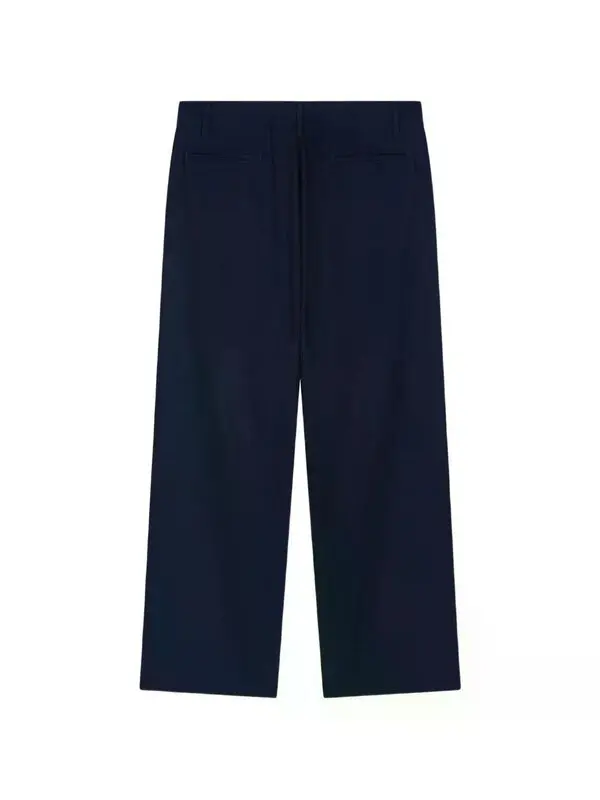Giorgio Armani Navy Tailored Straight-leg Trousers