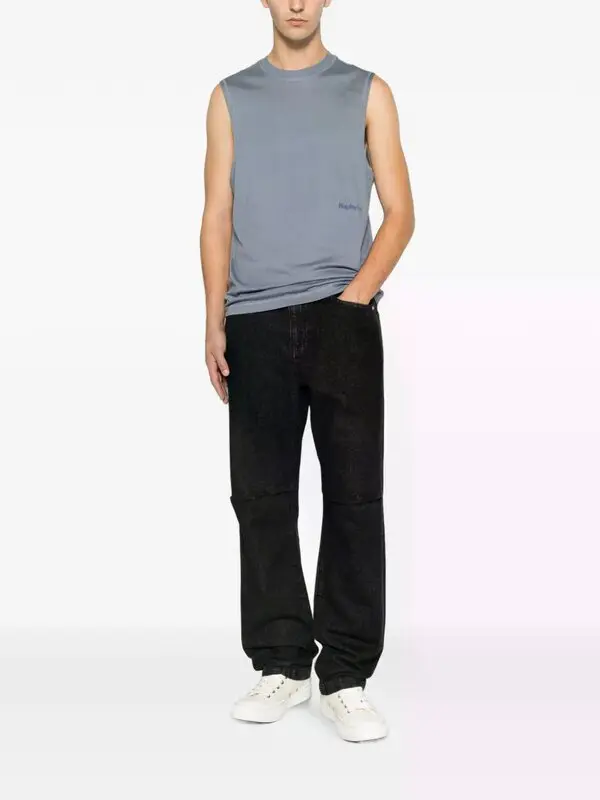 REPLAY Logo-print Sleeveless Top - Grey