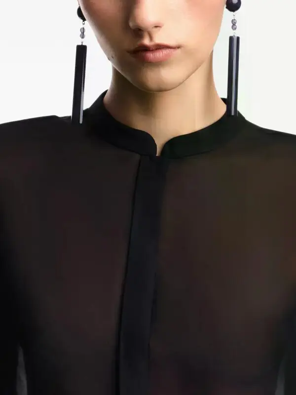 Emporio Armani Semi-sheer Chiffon Shirt