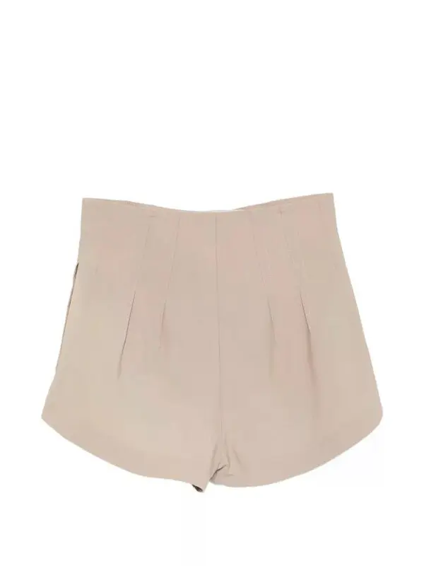 MUGLER Pleated High-waisted Shorts