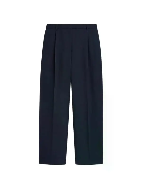 Liviana Conti Pleated Wide-leg Trousers - Blue
