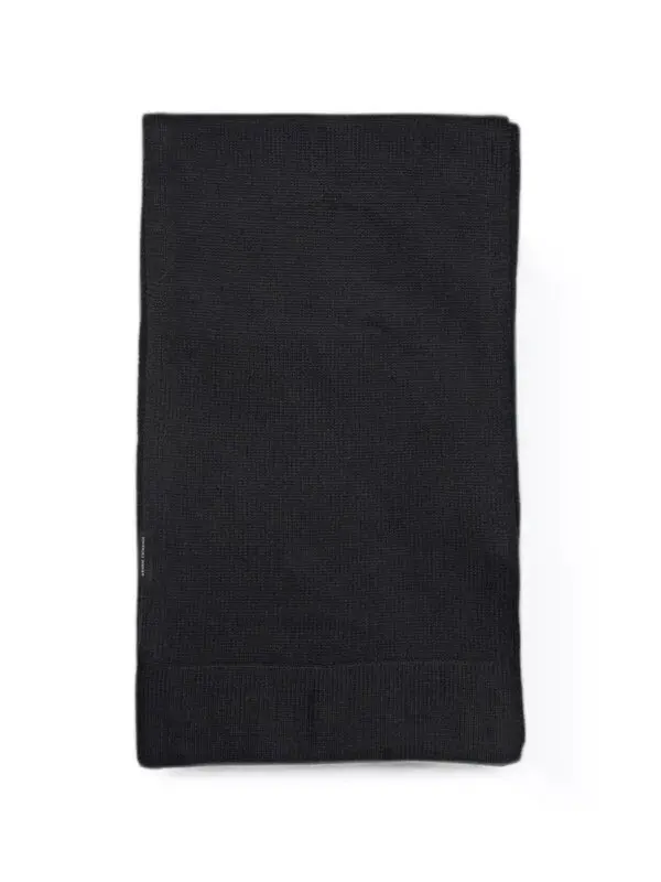 Emporio Armani Ribbed-trim Scarf