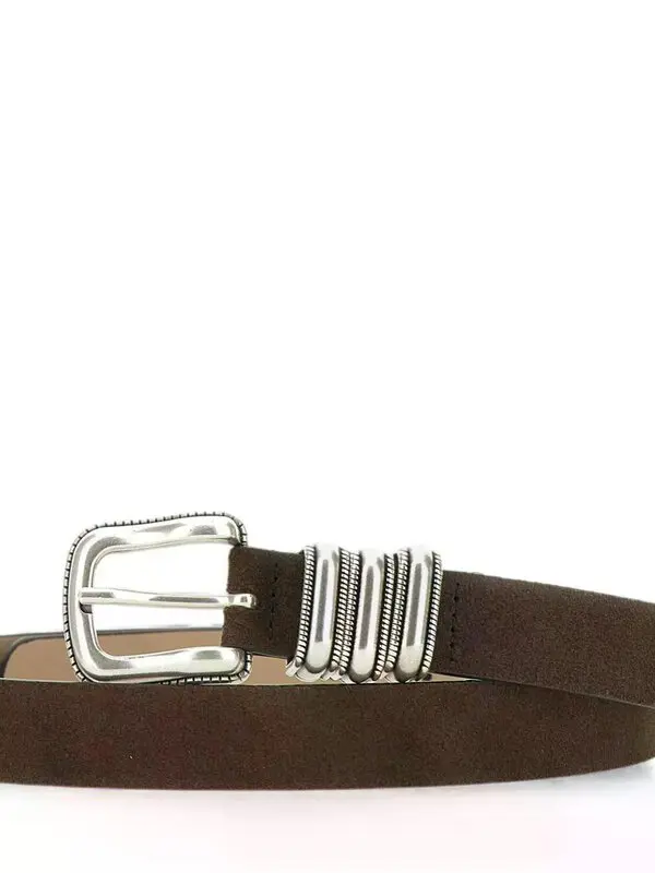 GIANNI CHIARINI Engraved Suede Belt