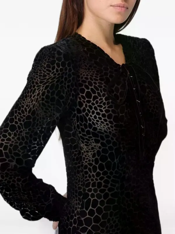 Elisabetta Franchi Leopard Pattern Maxi Dress