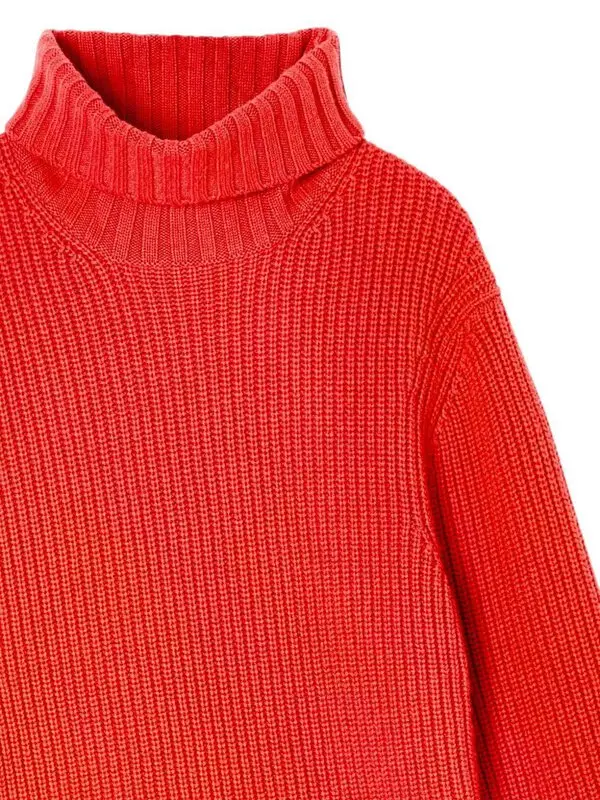 Giorgio Armani Asymmetric Hem Ribbed Sweater